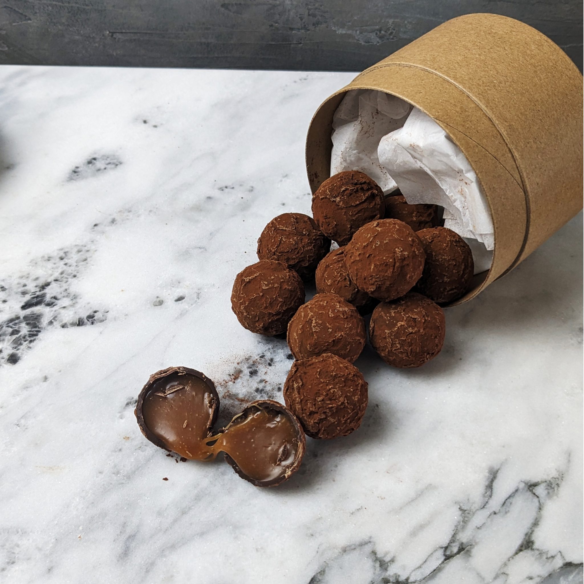 Cornish Sea Salt Caramel Truffles | Lumi Chocolate